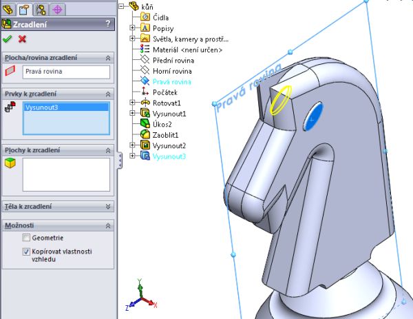 Šachy v SolidWorks: Kůň a střelec - MůjSolidworks.cz