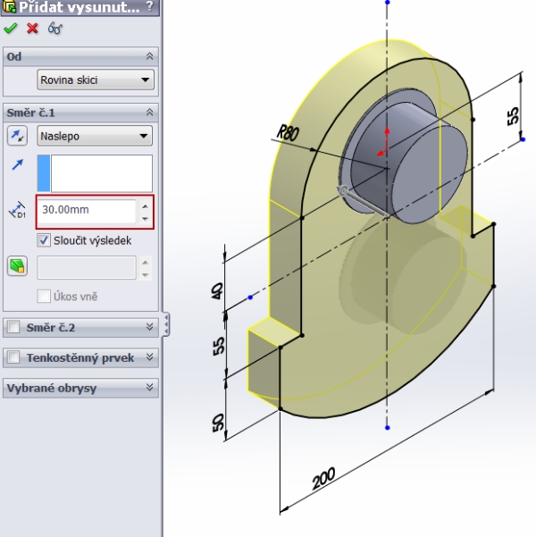 Klikový mechanizmus: Kliková hřídel - MůjSolidworks.cz