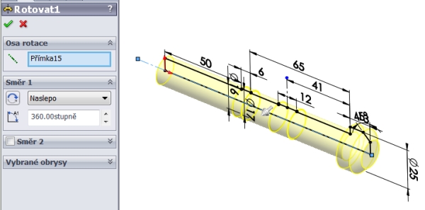 Klikový mechanizmus: Ojniční šroub a matice - MůjSolidworks.cz